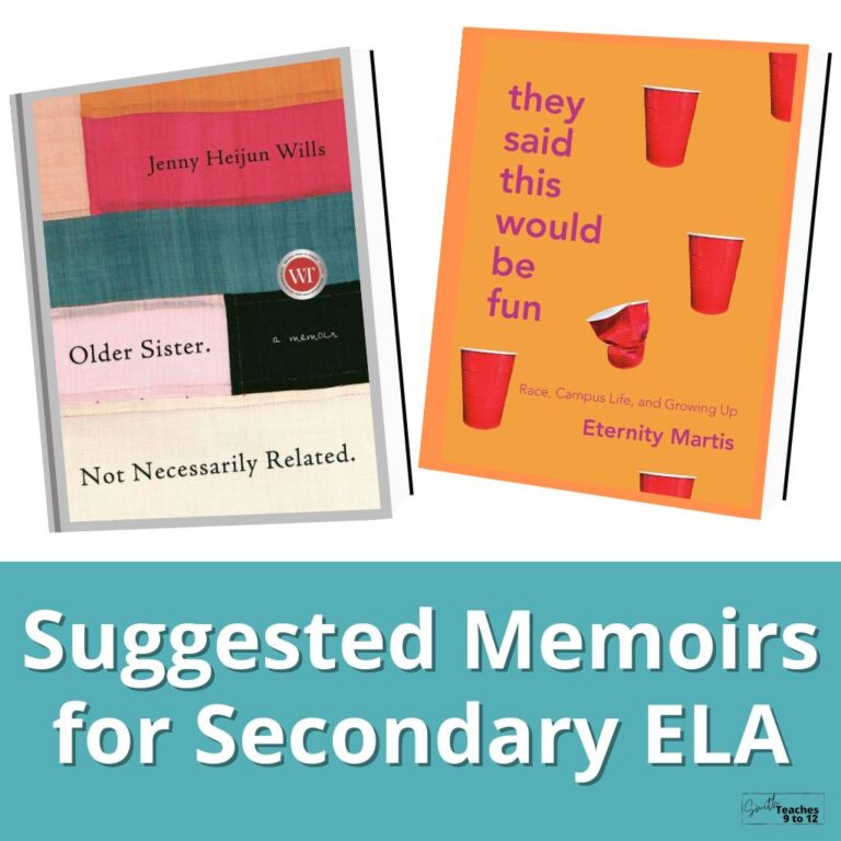 Two Suggested Memoirs for Secondary ELA - SmithTeaches9to12