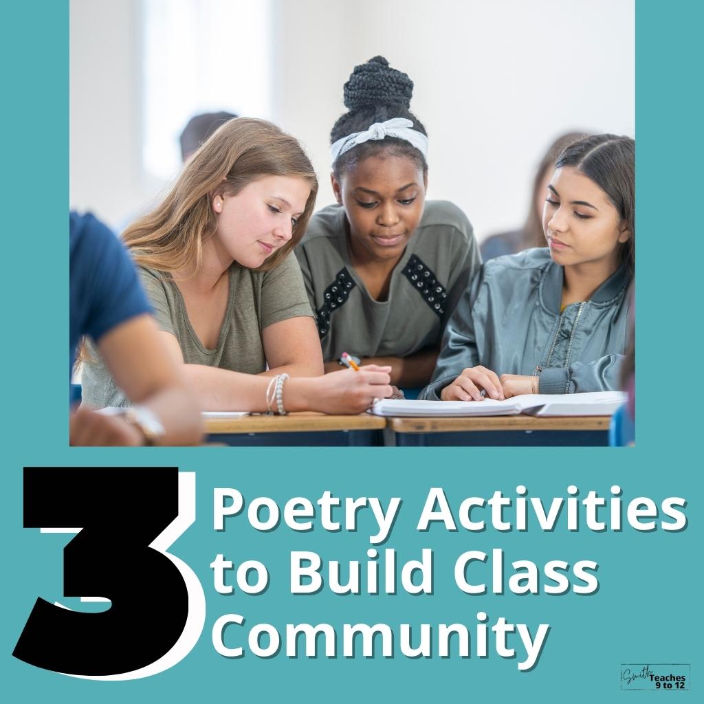 3 Poetry Activities to Build Class Community - SmithTeaches9to12