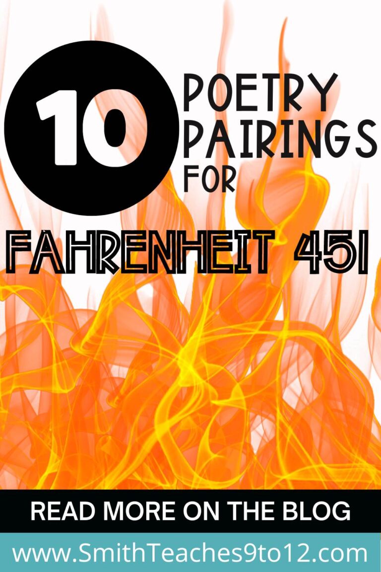 Poetry Pairings for Fahrenheit 451 - SmithTeaches9to12